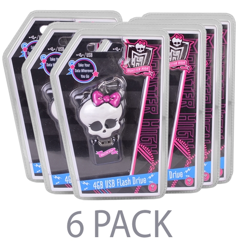 Refurbished and Used Hardware | (6-Pack) Vivitar Monster High 4GB USB 2 ...